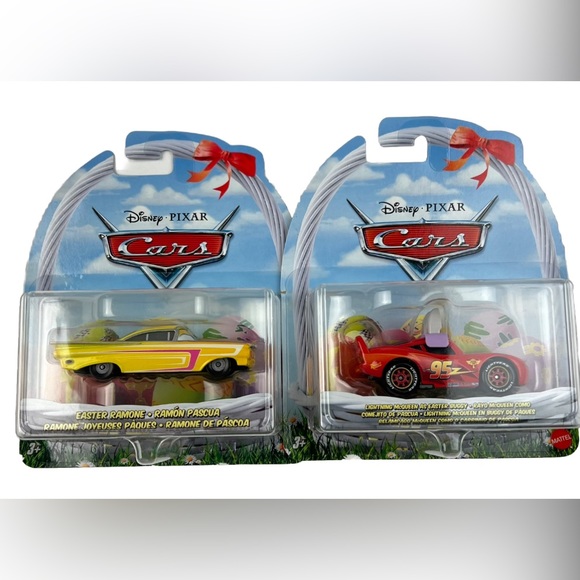 Mattel | Toys | Lot Of 2 Disney Cars Easter Themed Lightning Mcqueen ...